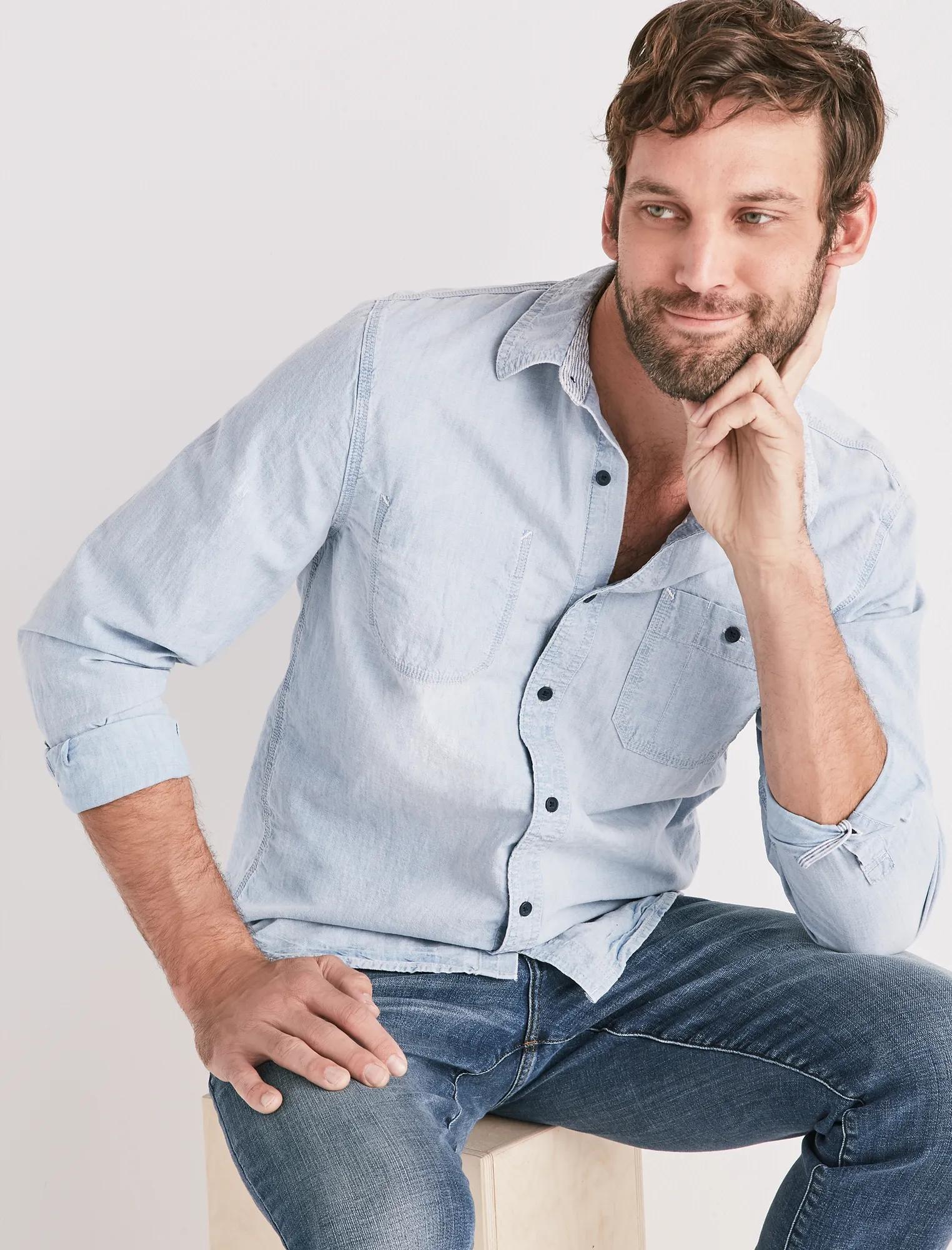 REWORKED ONE POCKET WORK SHIRT | Lucky Brand