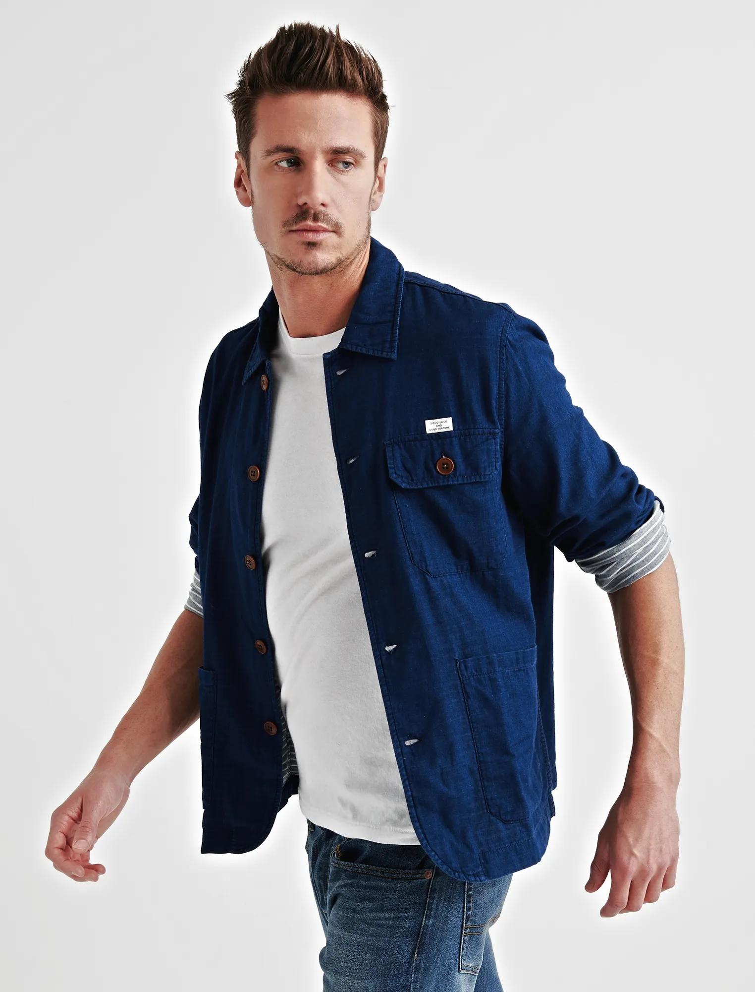 DOUBLE WEAVE INDIGO JACKET | Lucky Brand
