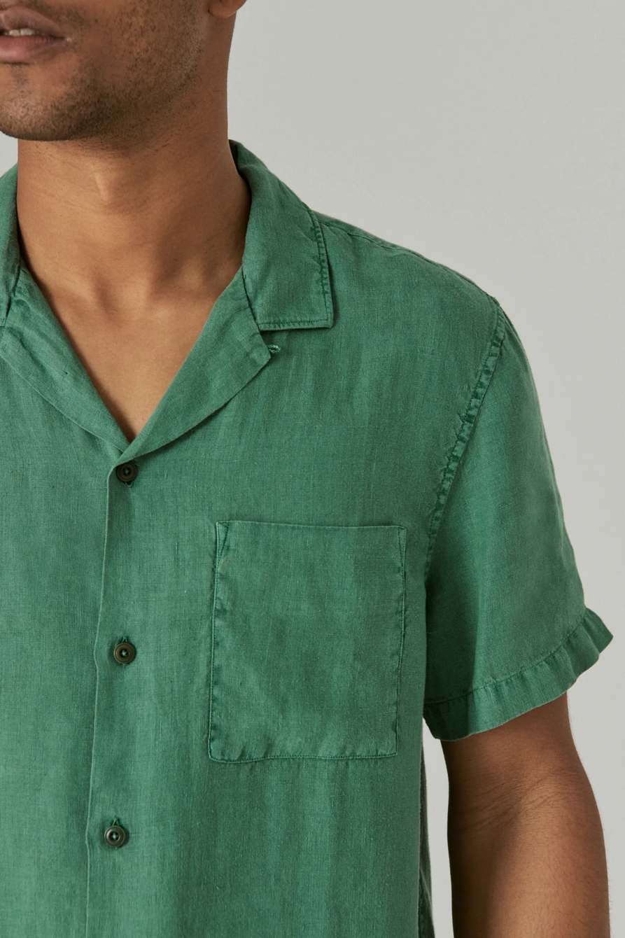 HEMP CAMP COLLAR SHORT SLEEVE SHIRT | Lucky Brand HEMP CAMP COLLAR SHORT SLEEVE SHIRT | Lucky Brand