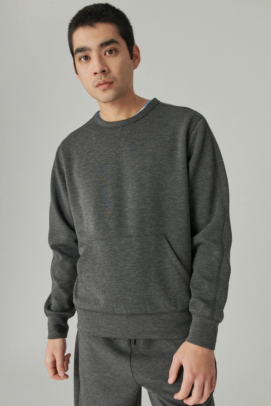 BREATHE EASY TECH POCKET CREW NECK SWEATSHIRT | Lucky Brand BREATHE EASY TECH POCKET CREW NECK SWEATSHIRT | Lucky Brand