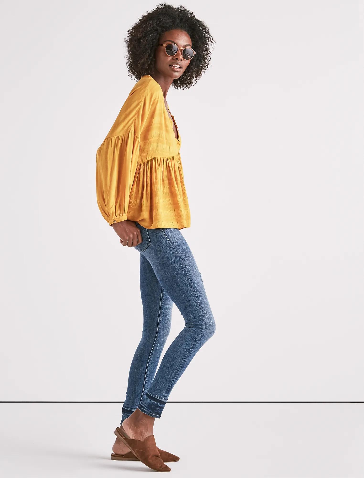 ROMANTIC PEASANT RUFFLE TOP | Lucky Brand