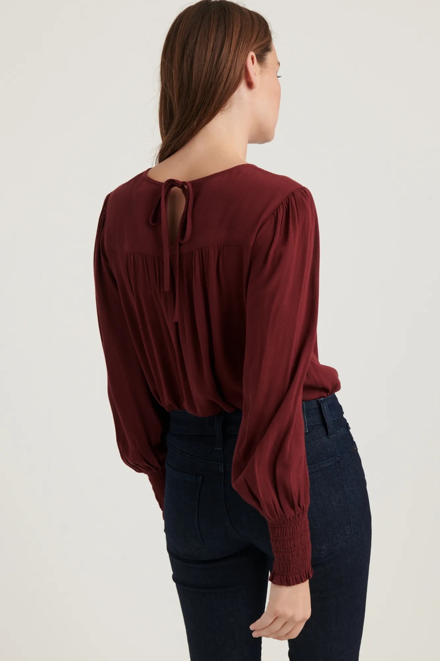 SMOCKED CUFF TOP | Lucky Brand