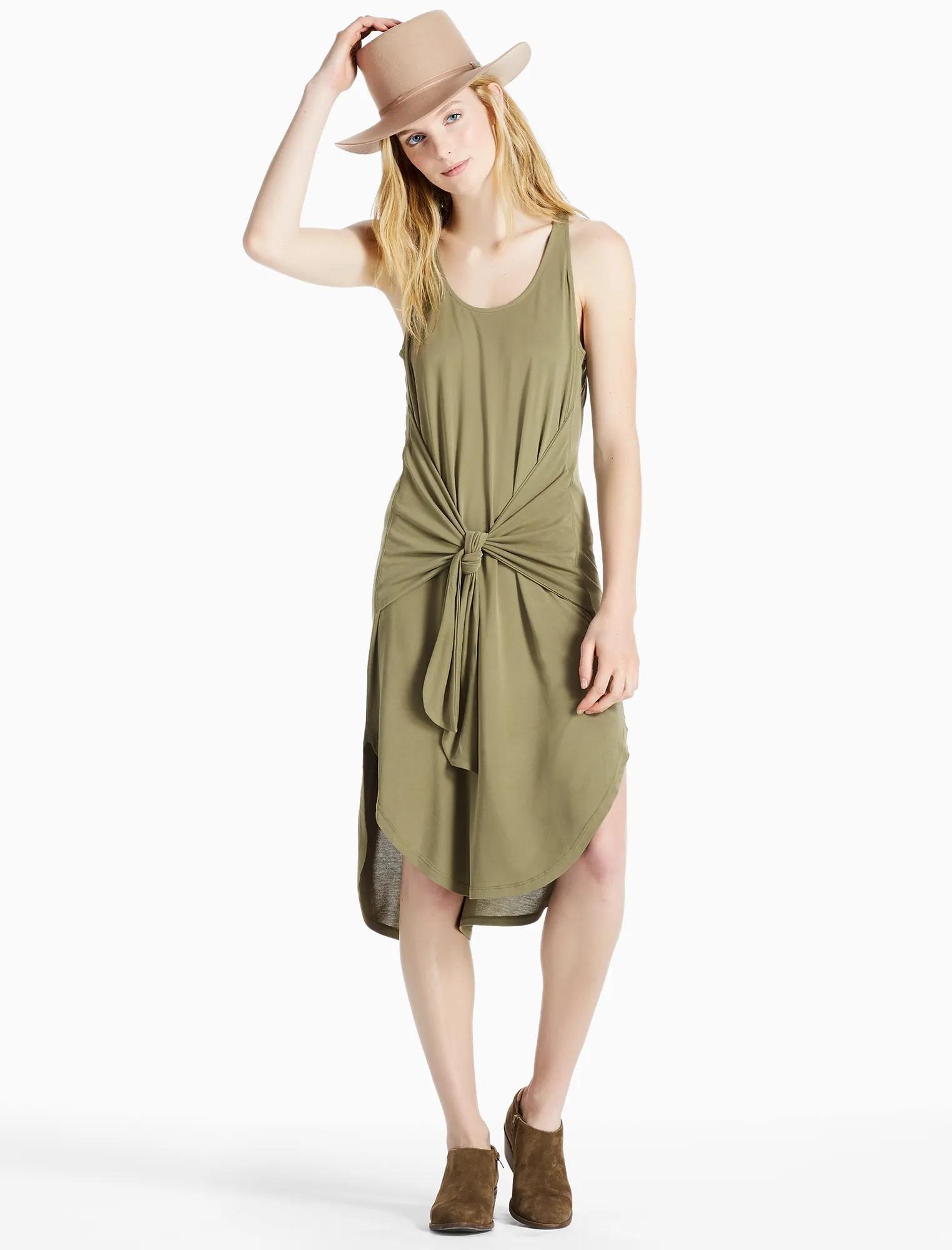 TIE FRONT SAND WASHED DRESS | Lucky Brand
