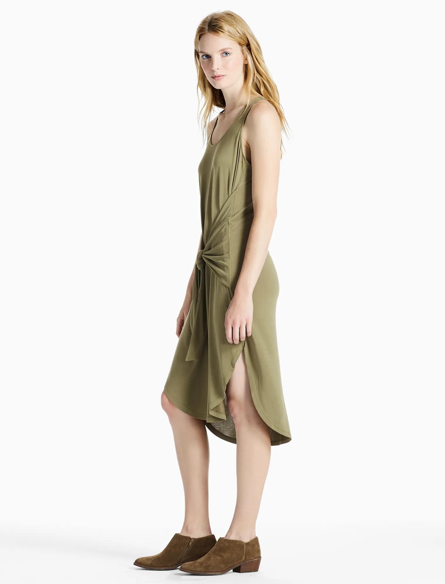 TIE FRONT SAND WASHED DRESS | Lucky Brand