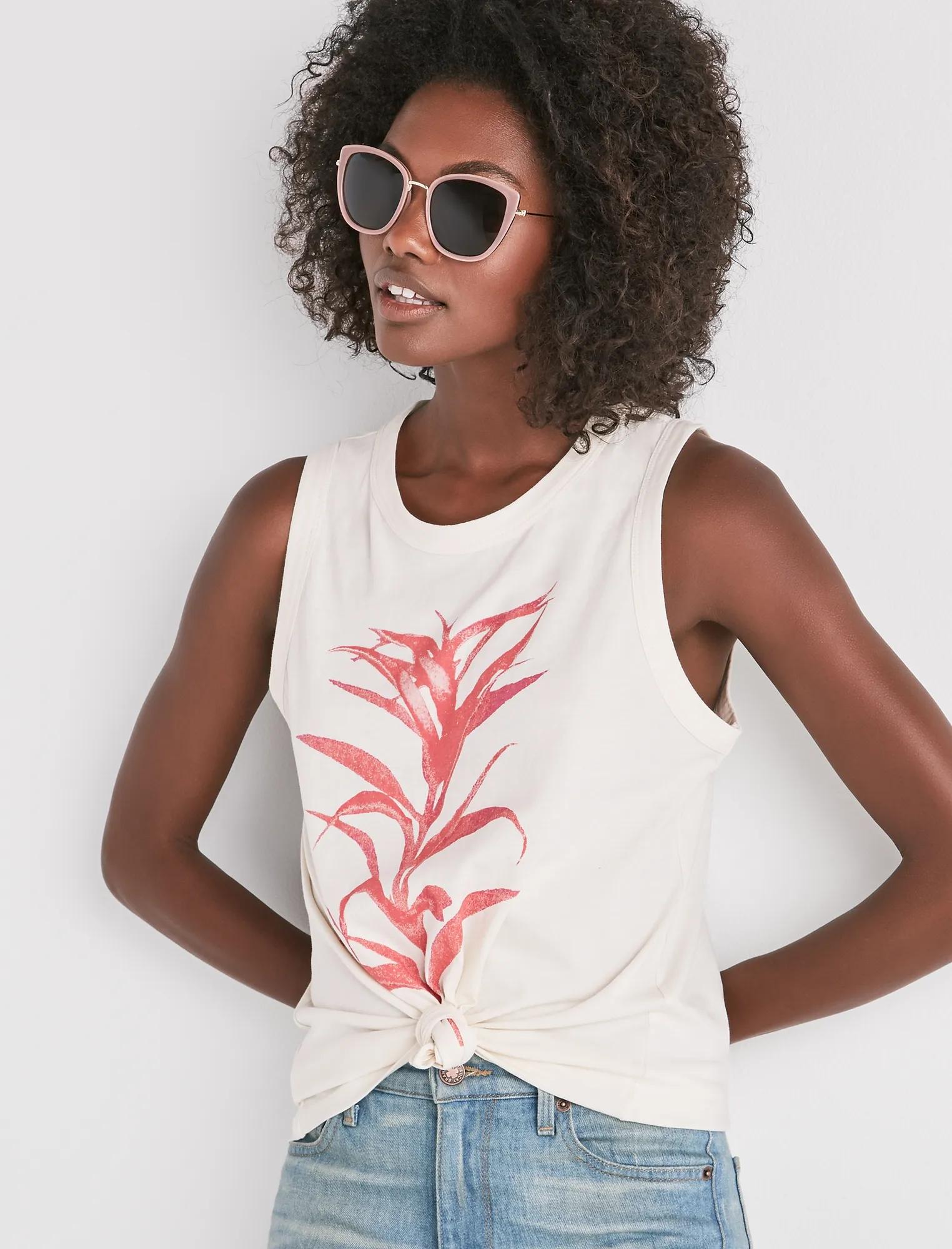 WATERCOLOR LEAF TANK | Lucky Brand