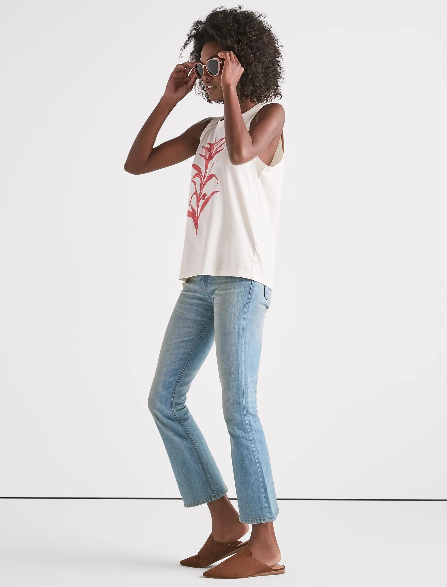 WATERCOLOR LEAF TANK | Lucky Brand