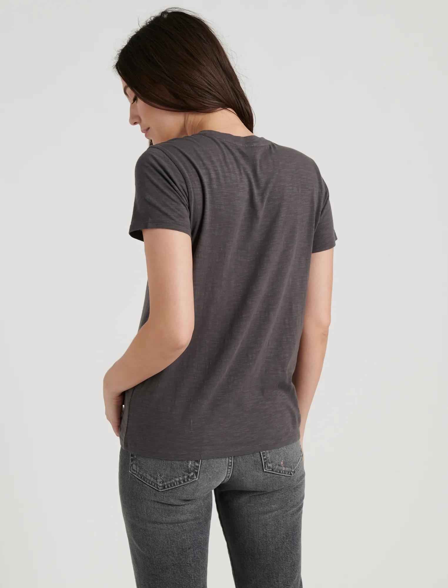 FLORAL EMBROIDERED CHEST TEE | Lucky Brand
