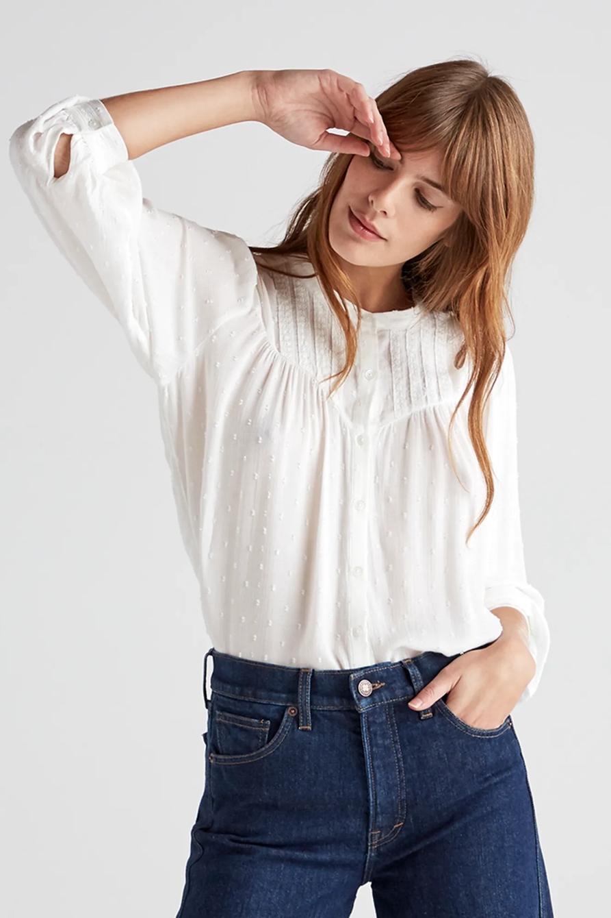 TEXTURED VICTORIA BLOUSE | Lucky Brand