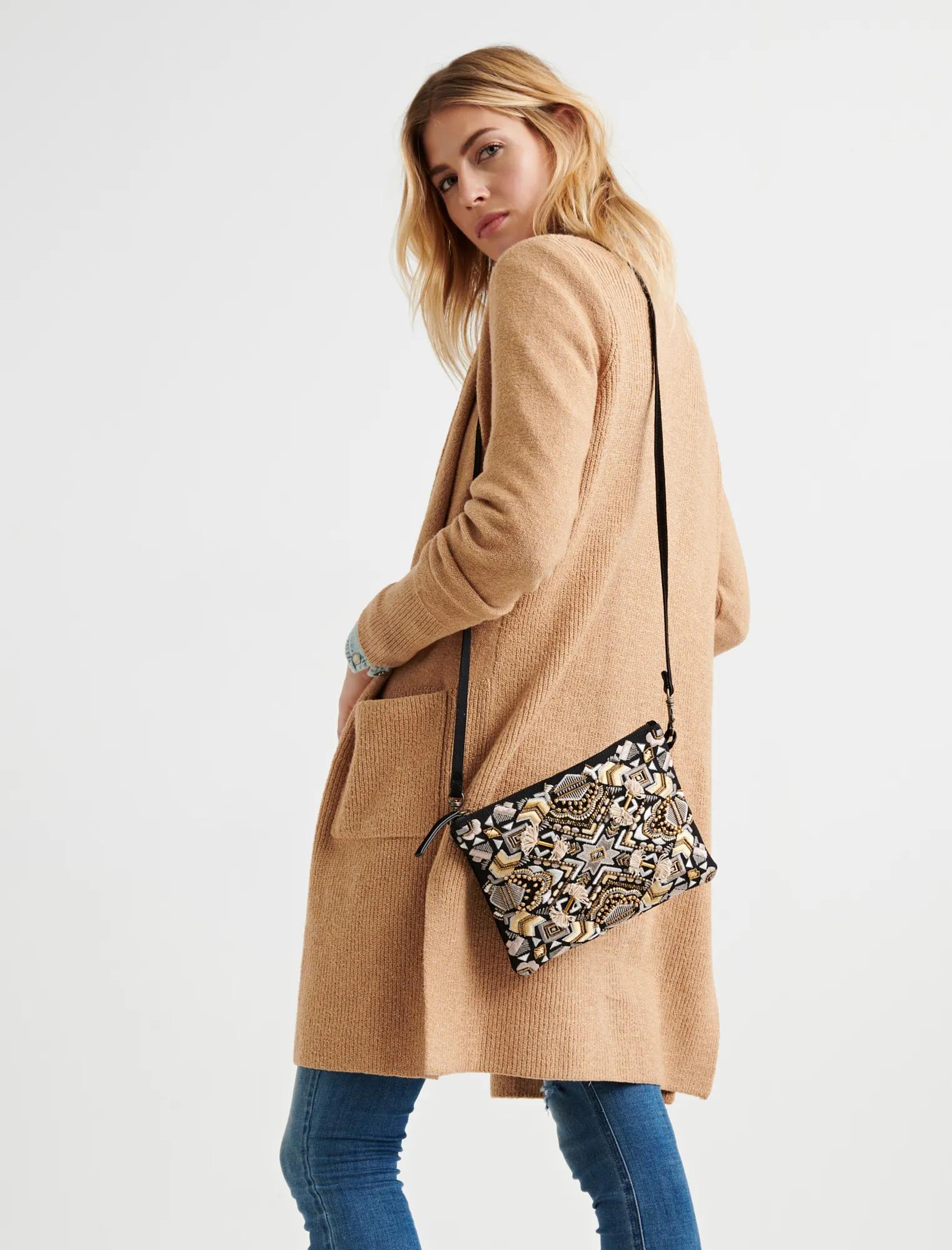 ART DECO EMBROIDERIED POUCH | Lucky Brand